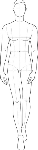 Fashion Template Walking Men Vector Image Vector Images (over 150)