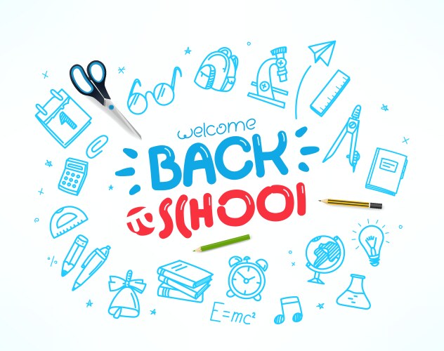 September 1st back to school background Royalty Free Vector
