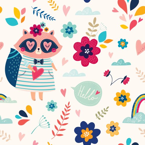 Set with cute characters Royalty Free Vector Image