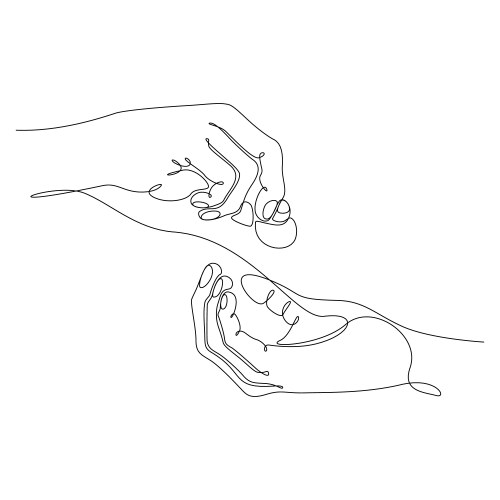 Beggar Hand Drawing