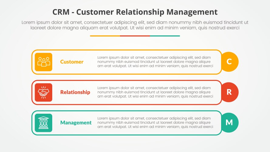 Crm customer relationship management infographic Vector Image