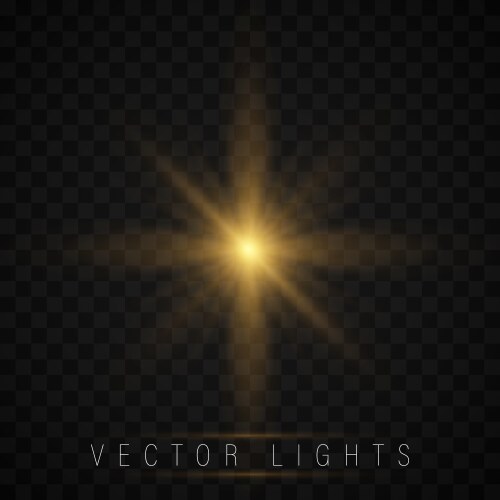 Red horizontal light effect of lens flares Vector Image