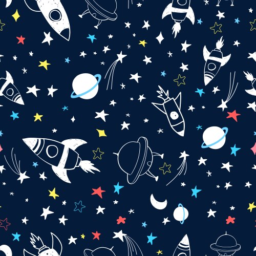 Astronaut in the space Royalty Free Vector Image