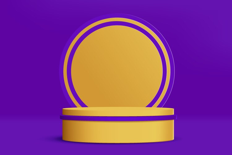 3d realistic render scene with product podium Vector Image