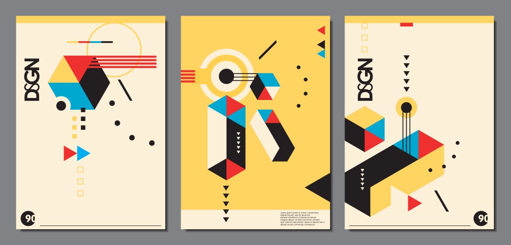 Brochure abstract design templates Royalty Free Vector Image