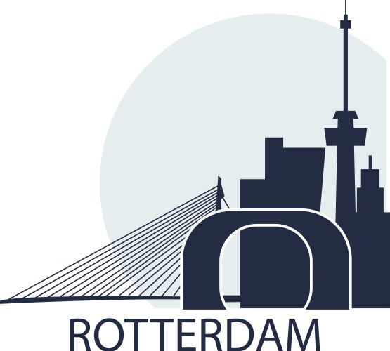 Rotterdam logo Royalty Free Vector Image - VectorStock