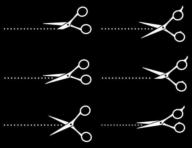 Scissors Dotted Line Vector Images (over 2,700)