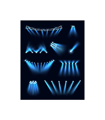 Area illumination stadium professional powerful Vector Image