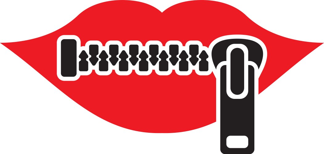 Mouth masks with zipper and hearts Royalty Free Vector Image