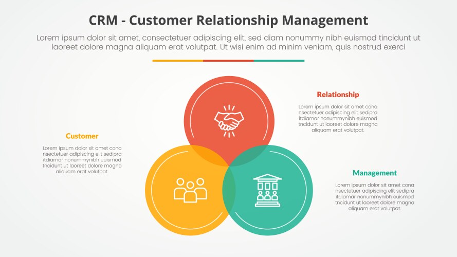 Crm customer relationship management infographic Vector Image