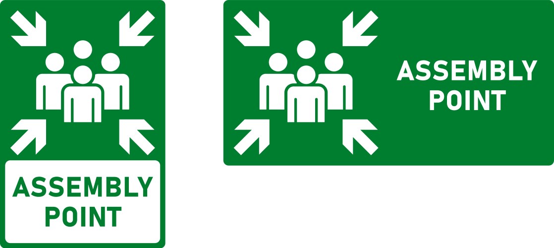 Emergency Assembly Point Sign Vector Images (over 180)