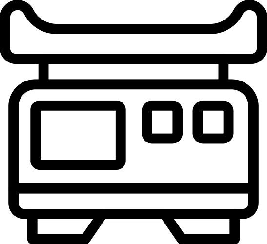 Precision food scale icon outline kilogram Vector Image