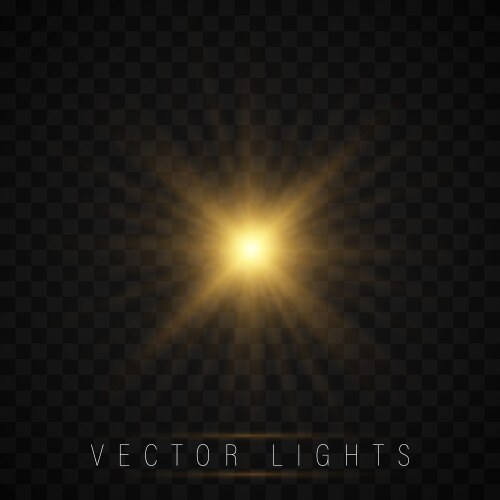 Red horizontal light effect of lens flares Vector Image