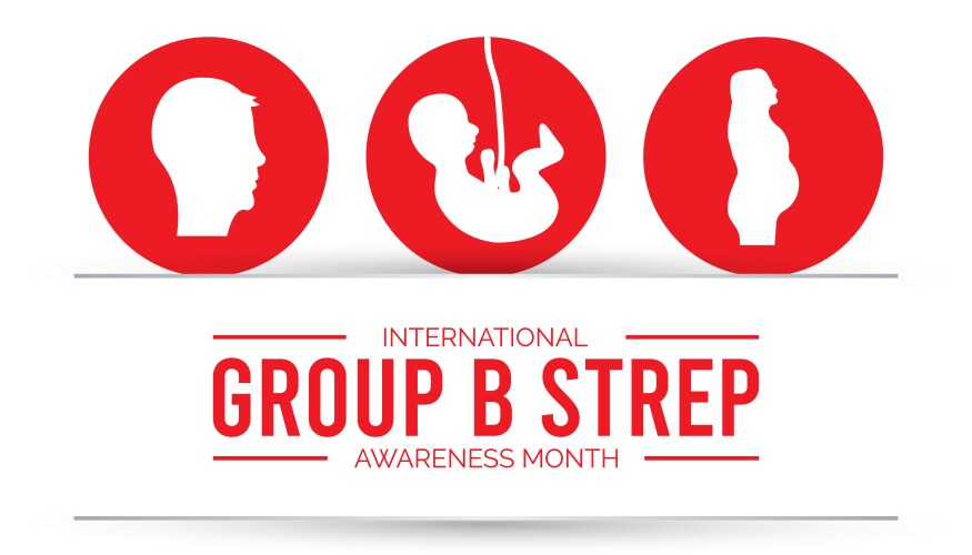 International group b strep awareness month Vector Image