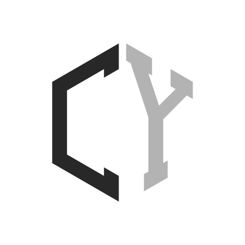 Modern letter cy logo for corporate business Vector Image