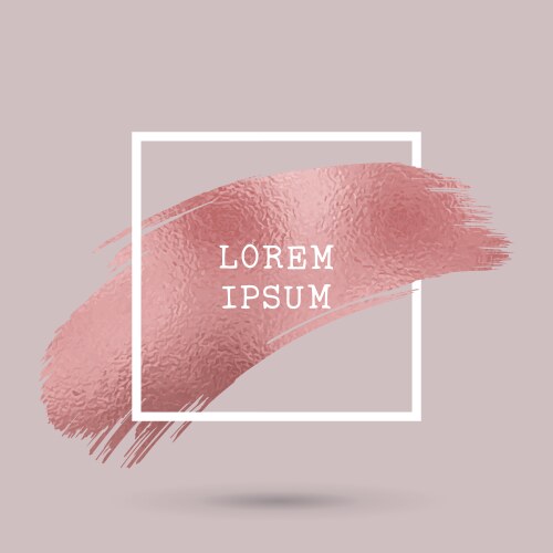 Abstract background with metallic rose gold Vector Image