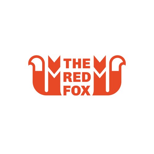 Red fox logo Royalty Free Vector Image - VectorStock