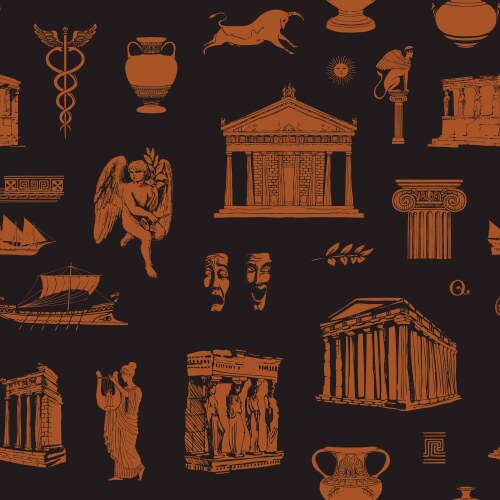 Ancient greek people Royalty Free Vector Image