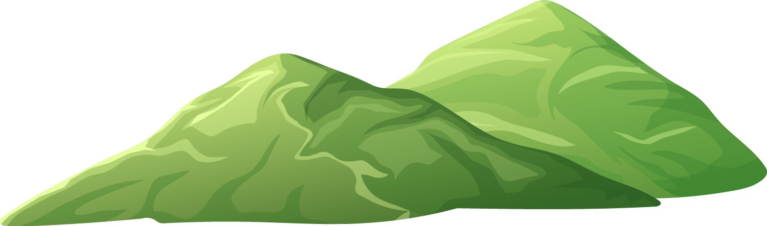 Mountain peak cartoon Royalty Free Vector Image