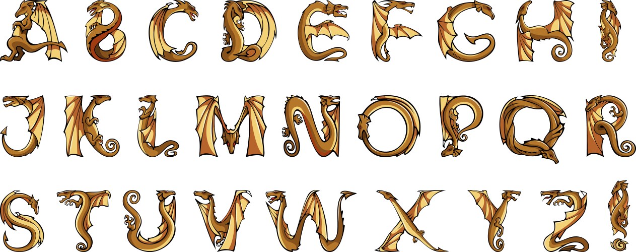 Dragon Fonts Vector Images (über 1,300)