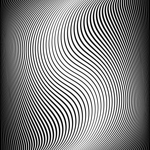 Wavy lines halftone pattern Royalty Free Vector Image