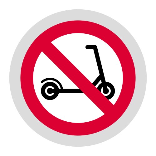 No beer prohibited sign forbidden modern sticker Vector Image