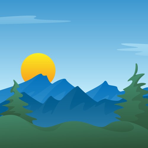 Mountain Scene Vector Images (over 49,000)