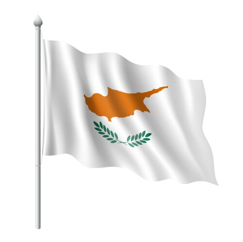 Flag of cyprus in correct proportions and colors Vector Image