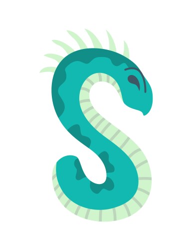 Dinosaur Letter R Cartoon Royalty Free Vector Image