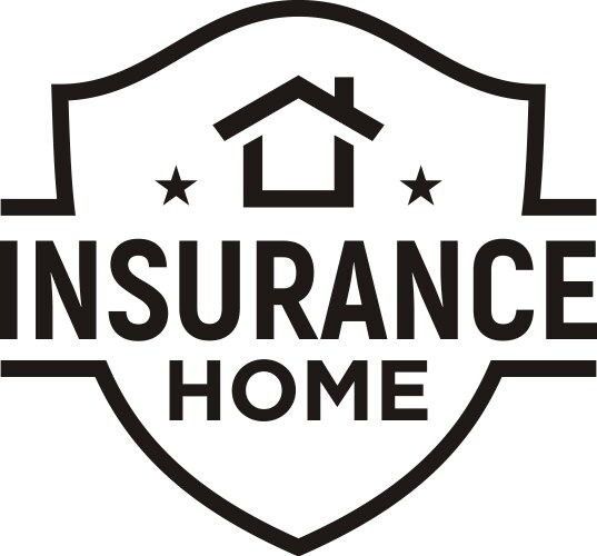 Scandinavian floral logo house hand drawn Vector Image