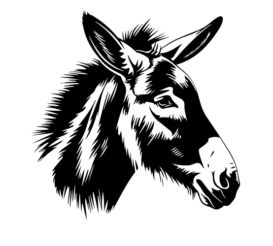 Donkey Profile Vector Images (over 670)