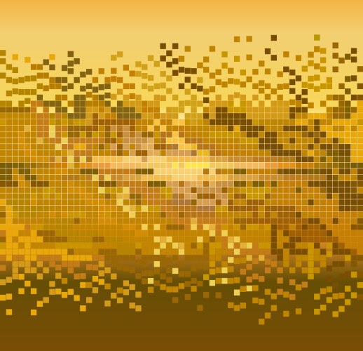 Gold mosaic background Royalty Free Vector Image