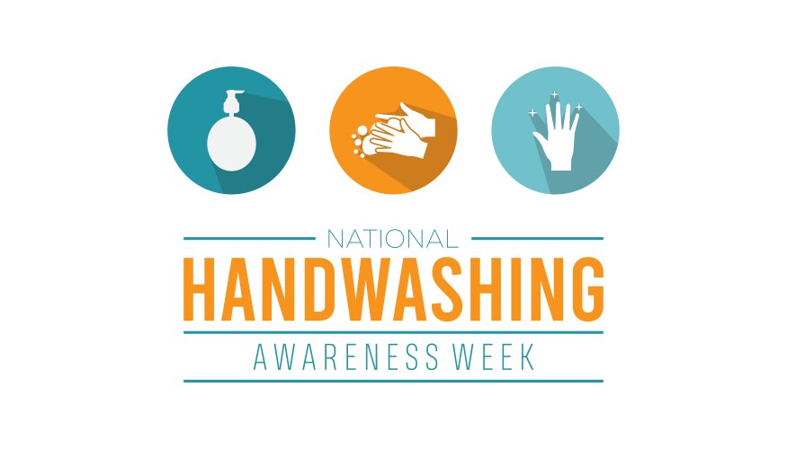 National handwashing awareness week Royalty Free Vector