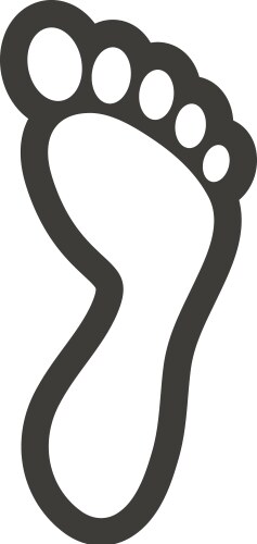 Foot podiatry logo template Royalty Free Vector Image