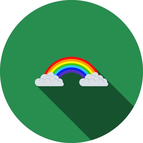 Rainbow icon Royalty Free Vector Image - VectorStock