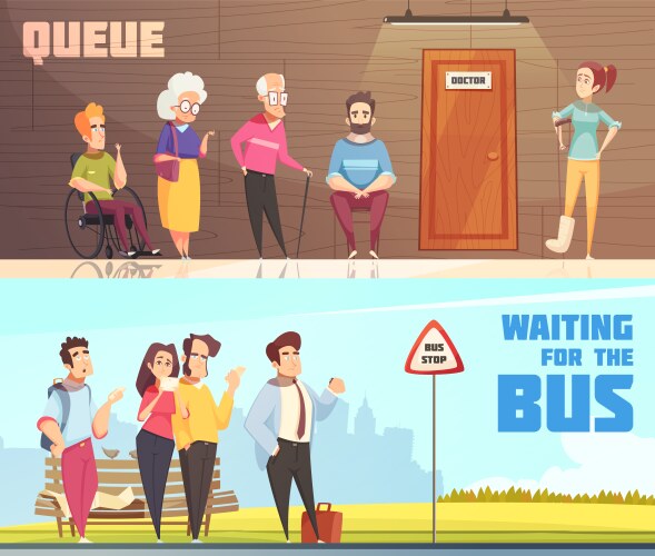 People Queue Vector Images (over 5,300)