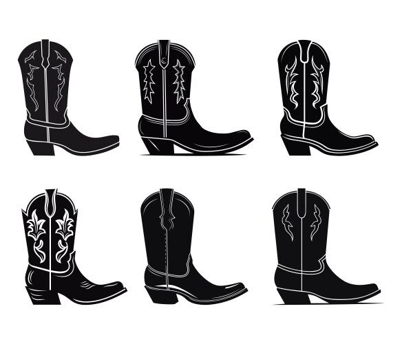 Cowboy Boots Outline Vector Images (over 2,500)