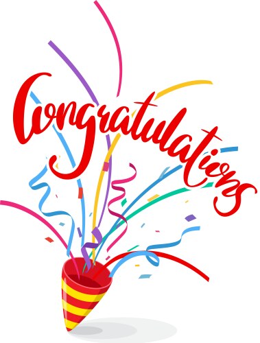 Happy birthday congratulations banner design Vector Image