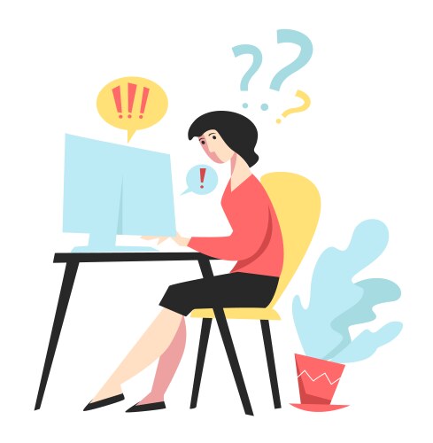 Programmer at work Royalty Free Vector Image - VectorStock