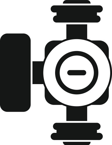 Electric water pump icon showing plumbing device Vector Image