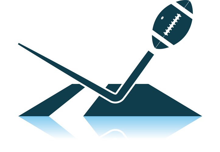 American football player silhouette Royalty Free Vector