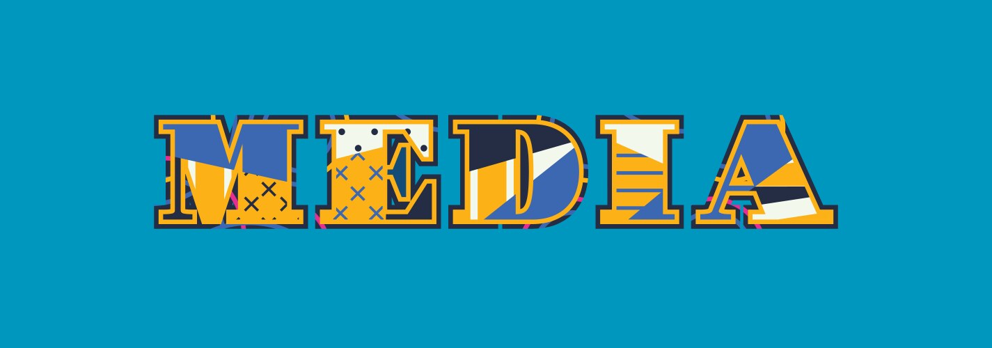 Cartoon media propaganda Royalty Free Vector Image