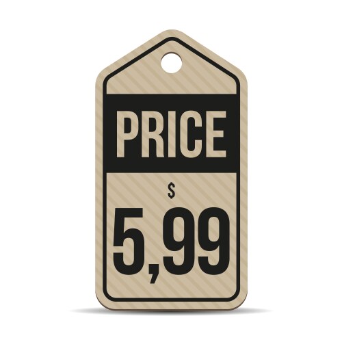 Supermarket price tag Vector Images & Graphics for Commercial Use ...