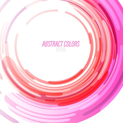 Rotating colors shapes scene on a white Royalty Free Vector