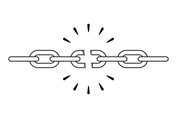 Set seamless chain link different chains Vector Image
