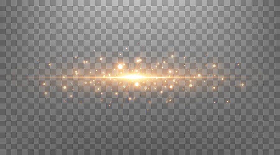 Gold glittering dots sparkle particles Royalty Free Vector