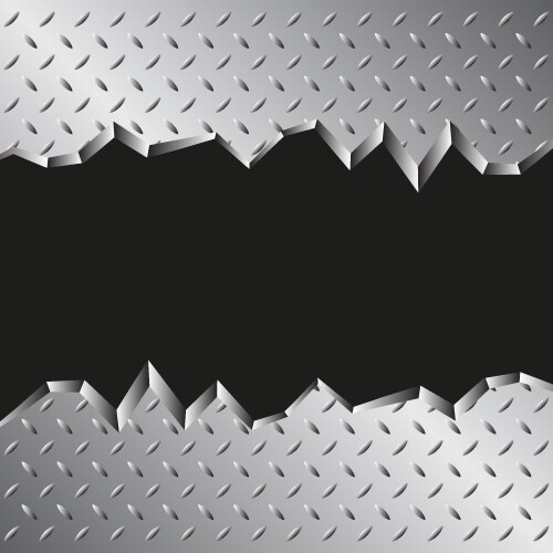Black jagged tracery steel background Royalty Free Vector