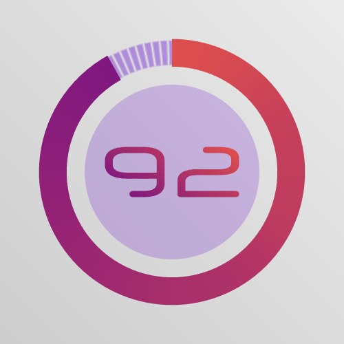 Circular interval timer Royalty Free Vector Image