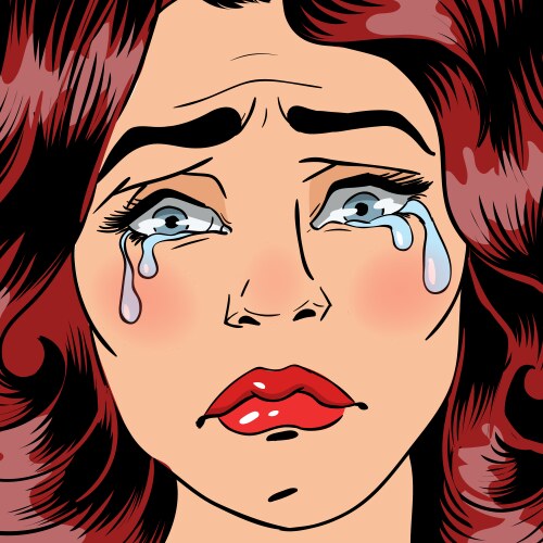 Crying Woman Cartoon Vector Images (over 6,400)