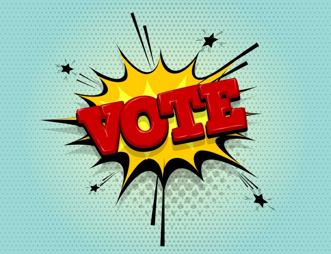 Pop Art Vote Vector Images (over 610)